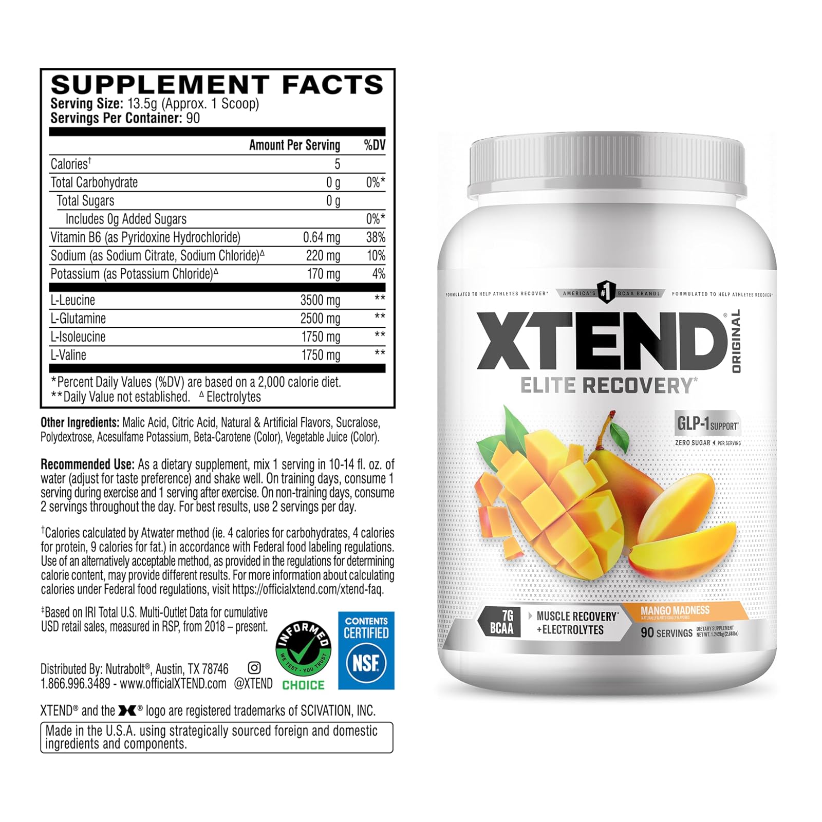 Mango Madness BCAA for energy boost