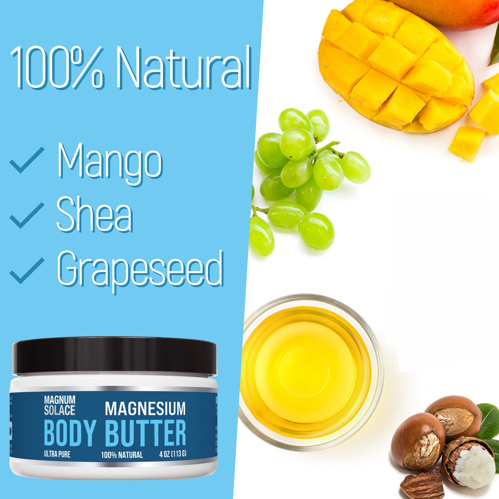 mango oil magnesium cream benefits