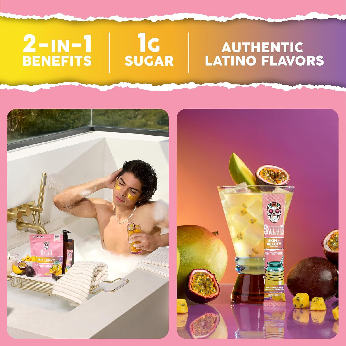 Mango passion fruit beauty drink