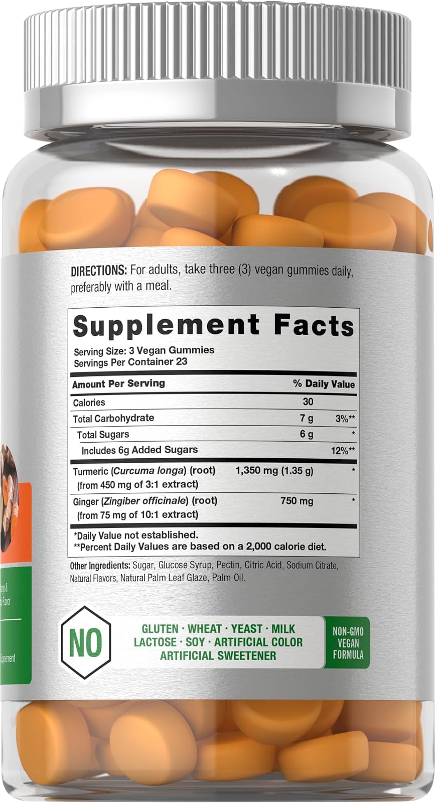 Mango peach turmeric curcumin supplements