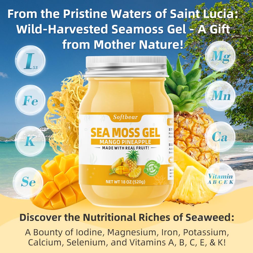 mango pineapple sea moss gel flavor