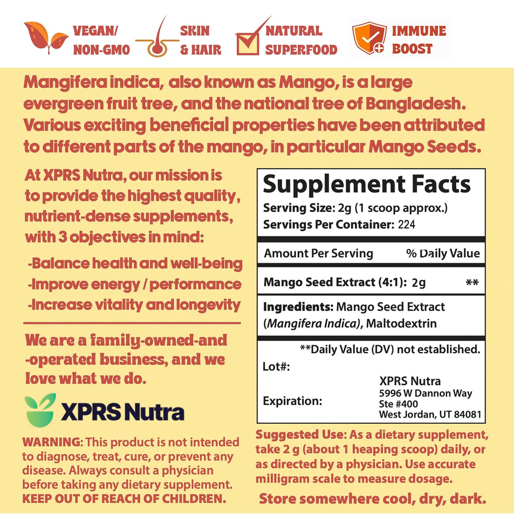 mango seed powder for daily nutrition