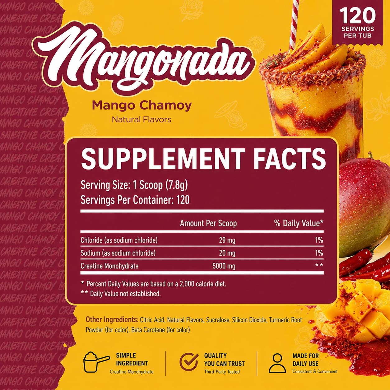 mangonada flavored creatine supplement