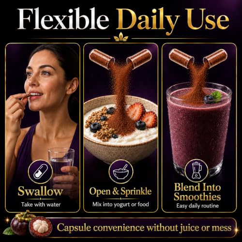 Mangosteen capsules for active lifestyle