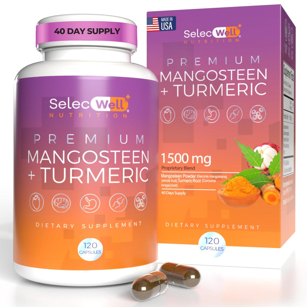 Mangosteen turmeric capsules for inflammation