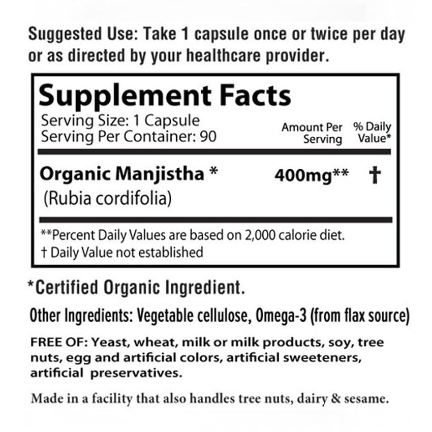manjishtha herbal remedy for balance