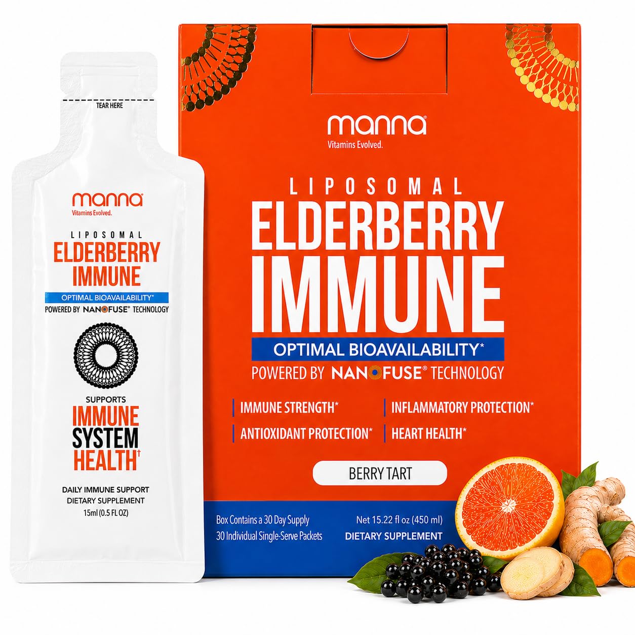 Manna elderberry immune support packets