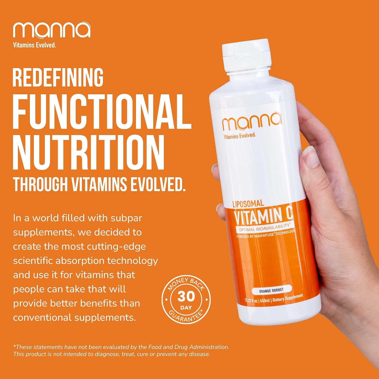 Manna vitamin C 30 servings bottle
