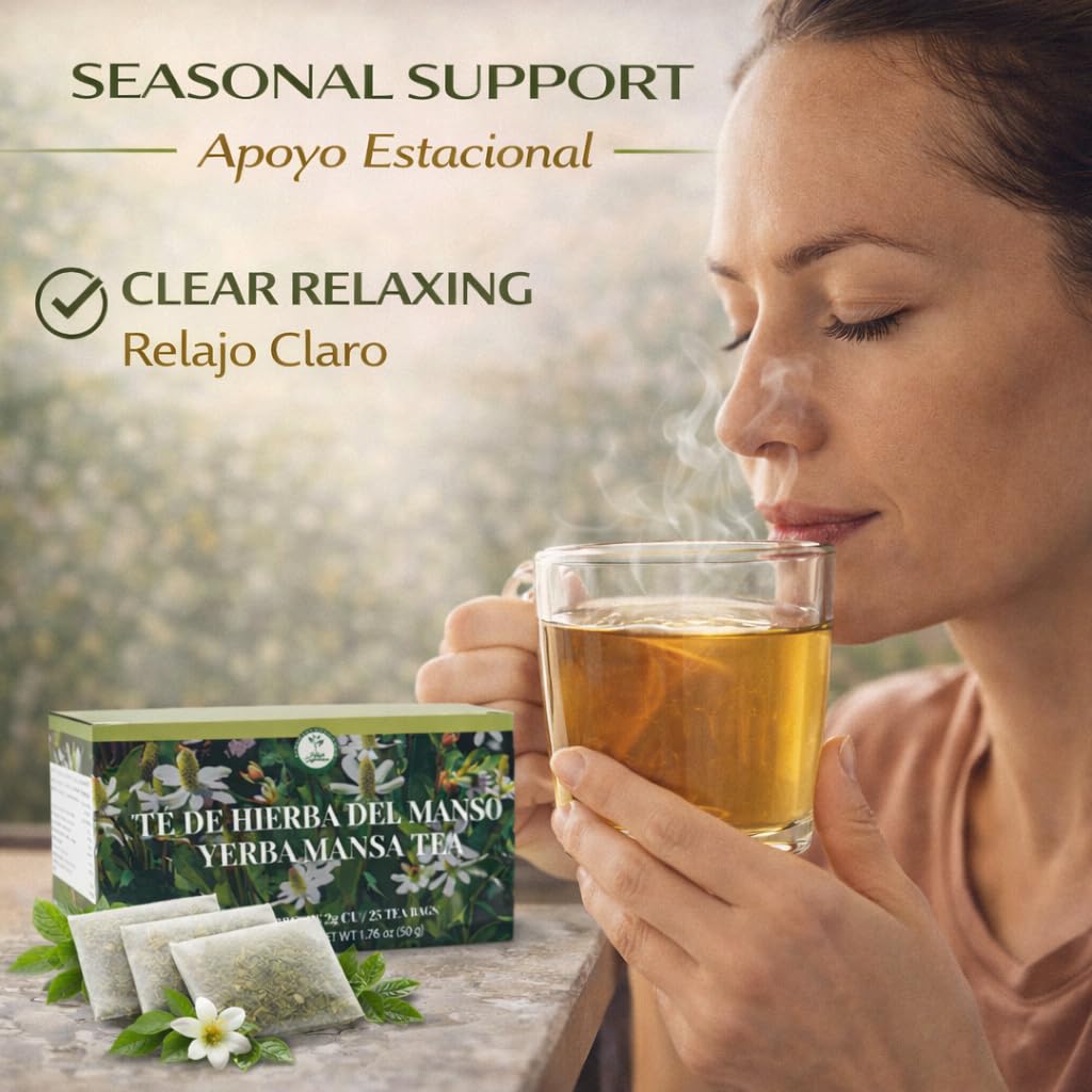 Manso herbal tea for stress relief
