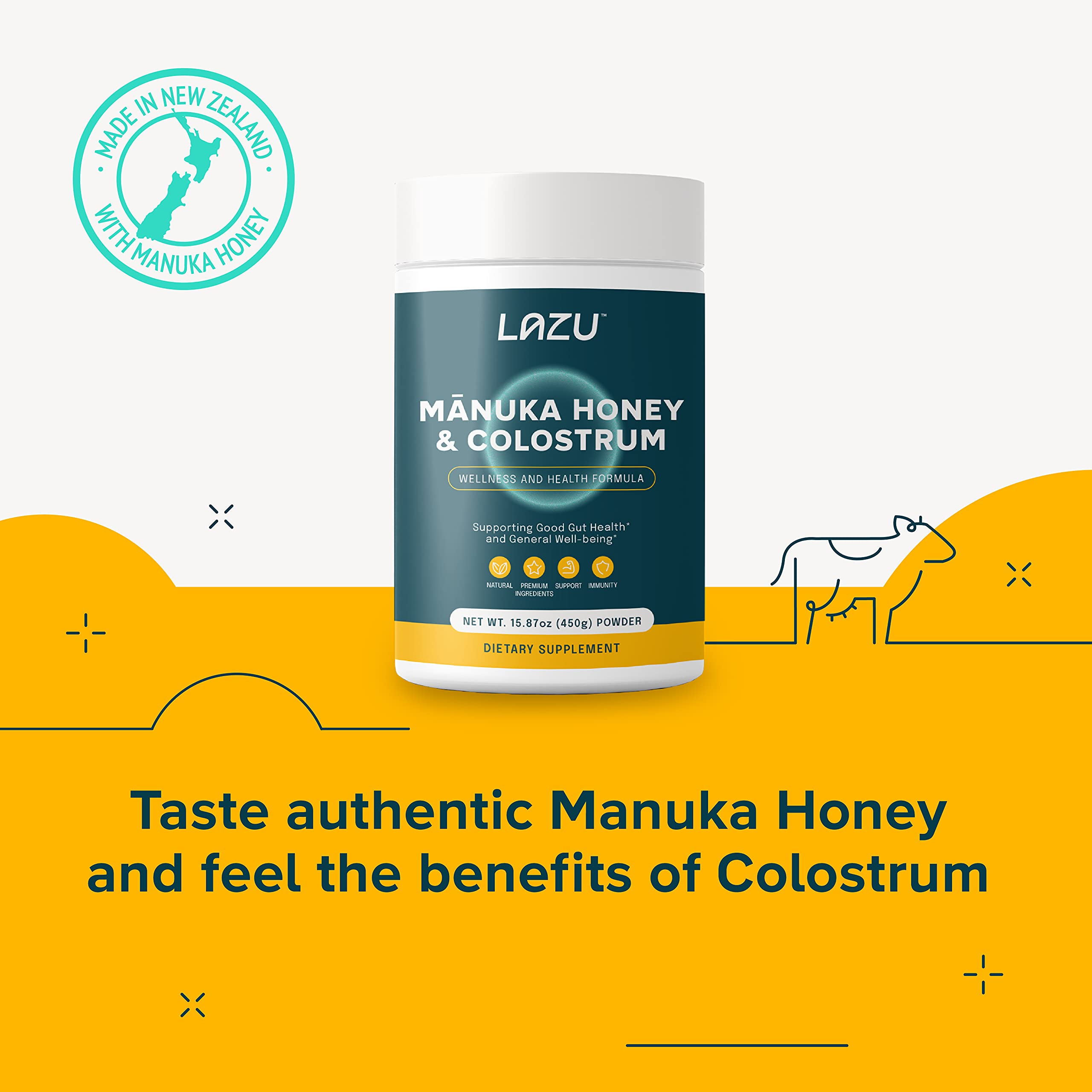 Manuka honey herbal supplement blend