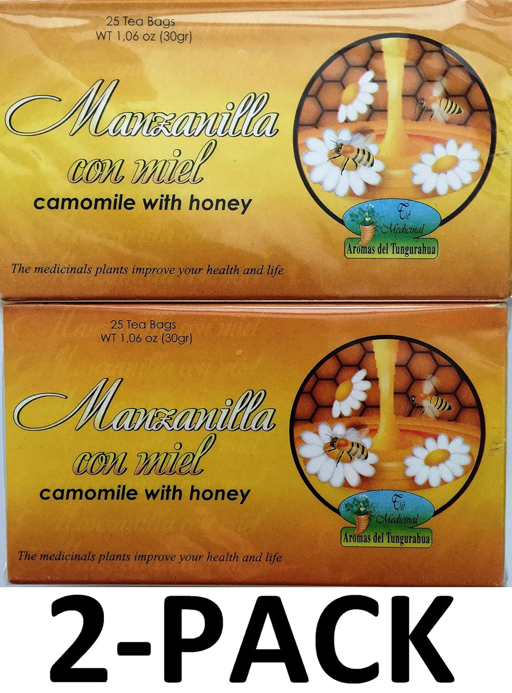 Manzanilla chamomile tea with honey