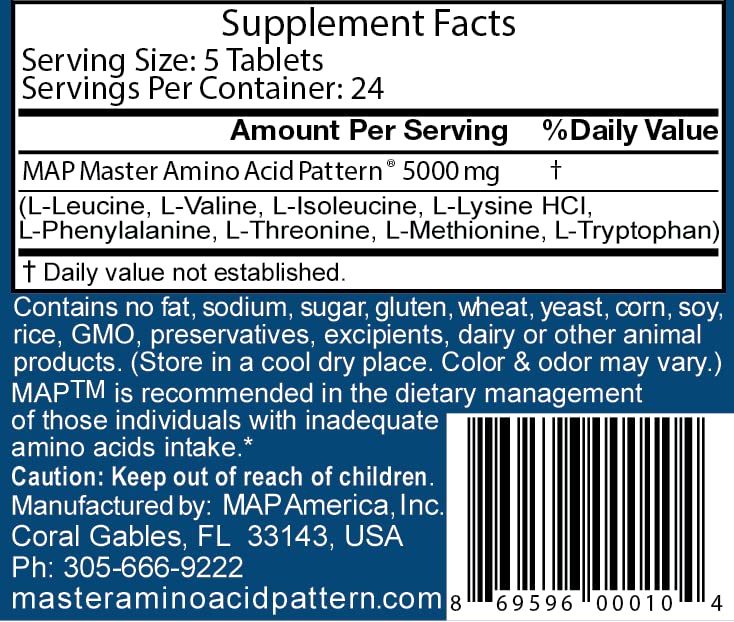 MAP amino acids for enhanced performance