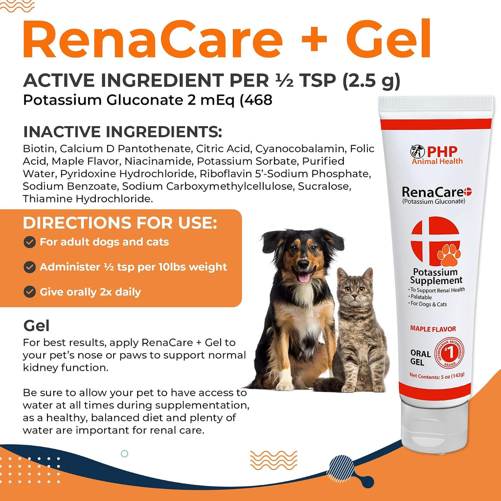 Maple flavour potassium gluconate gel
