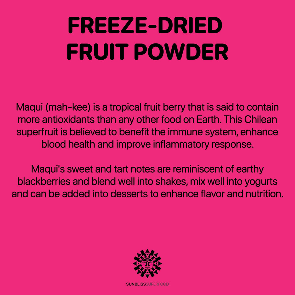 maqui powder for smoothie bowls