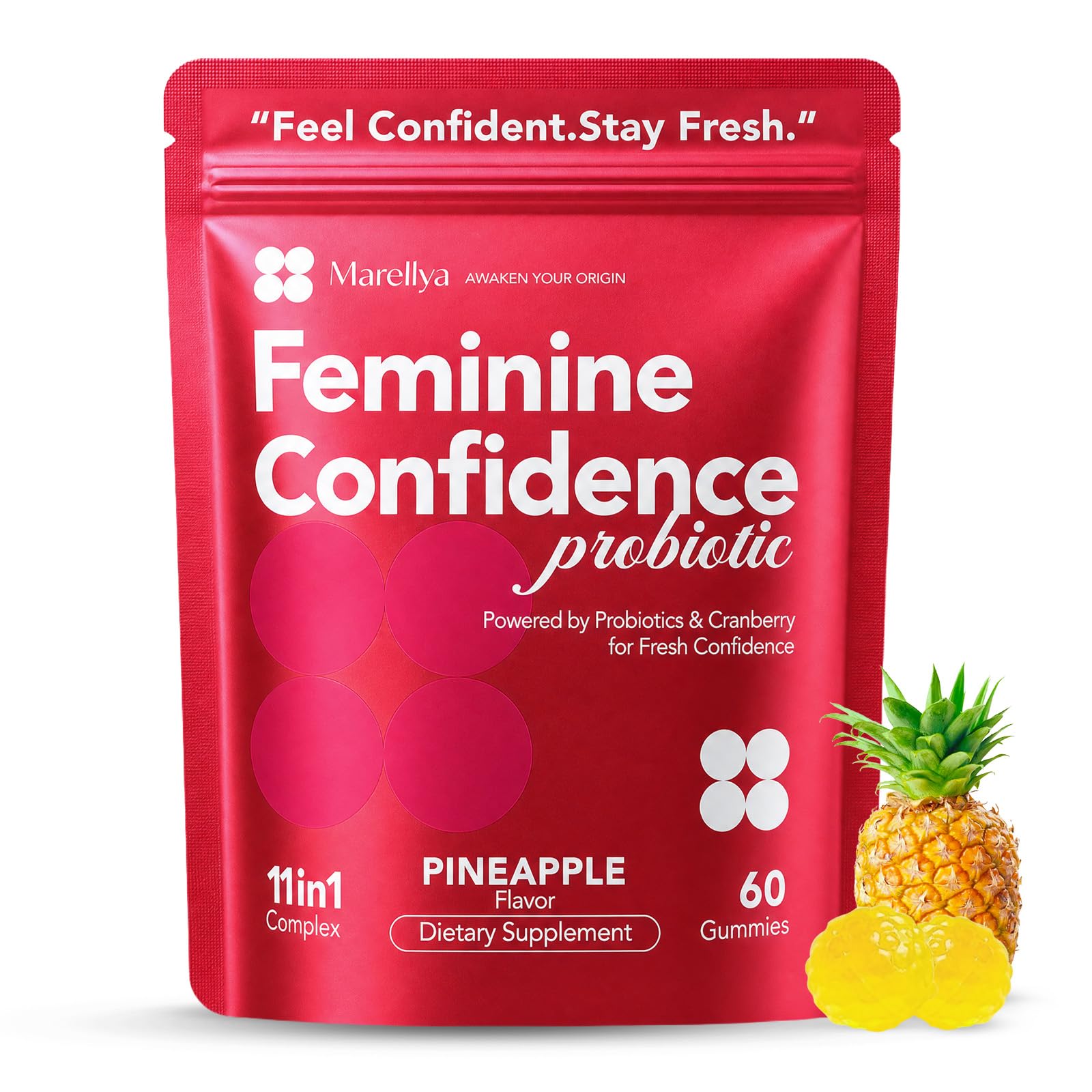 Marellya pineapple probiotic gummies
