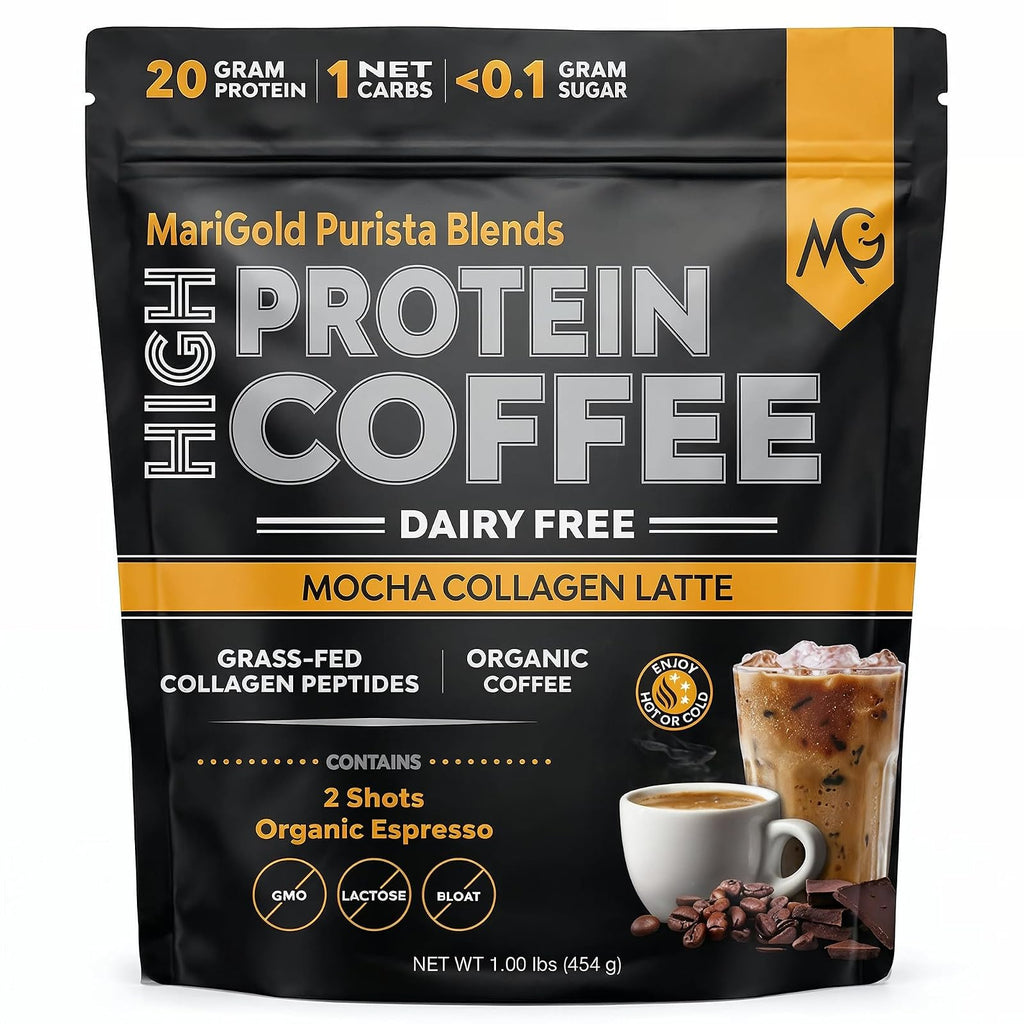 MariGold collagen coffee mocha latte