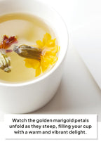 marigold tea for wellness and health
