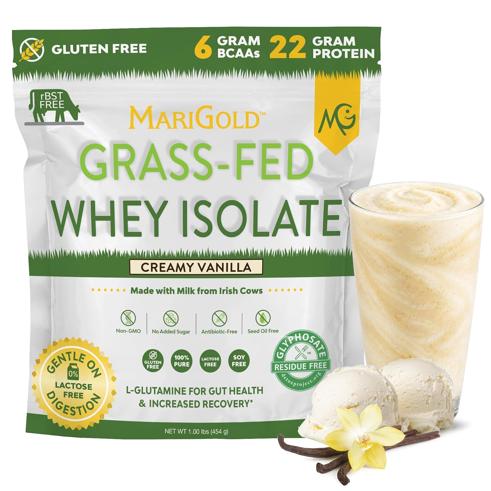 MariGold whey protein isolate creamy vanilla