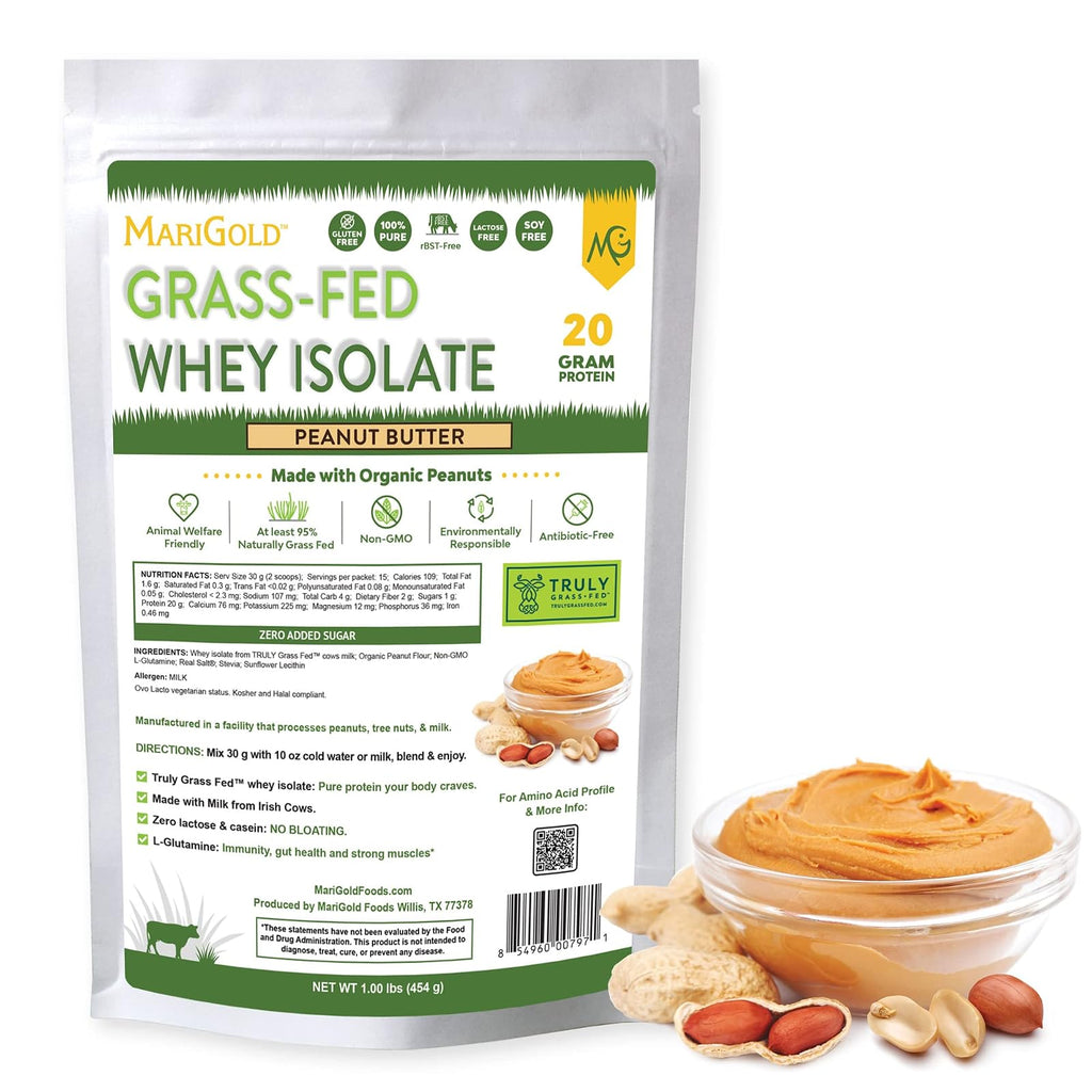 Marigold whey protein isolate peanut butter