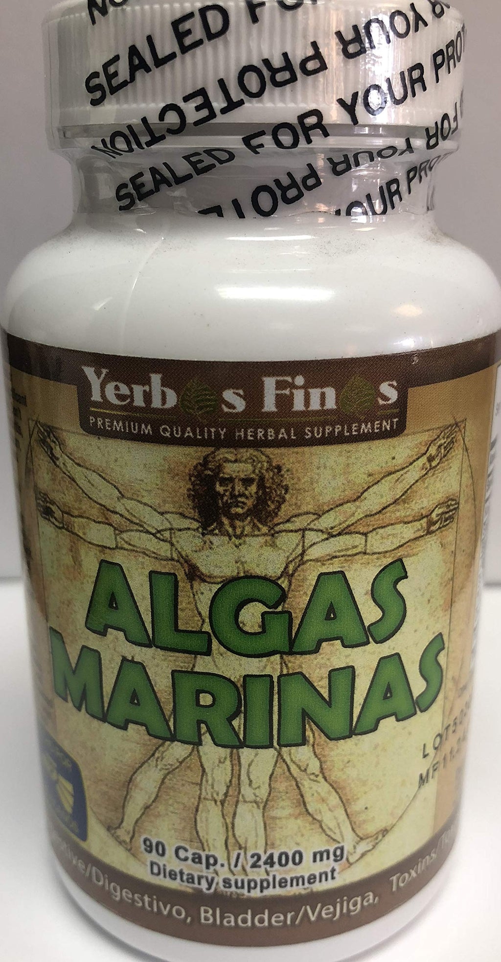 Marine algae blended vitamin capsules