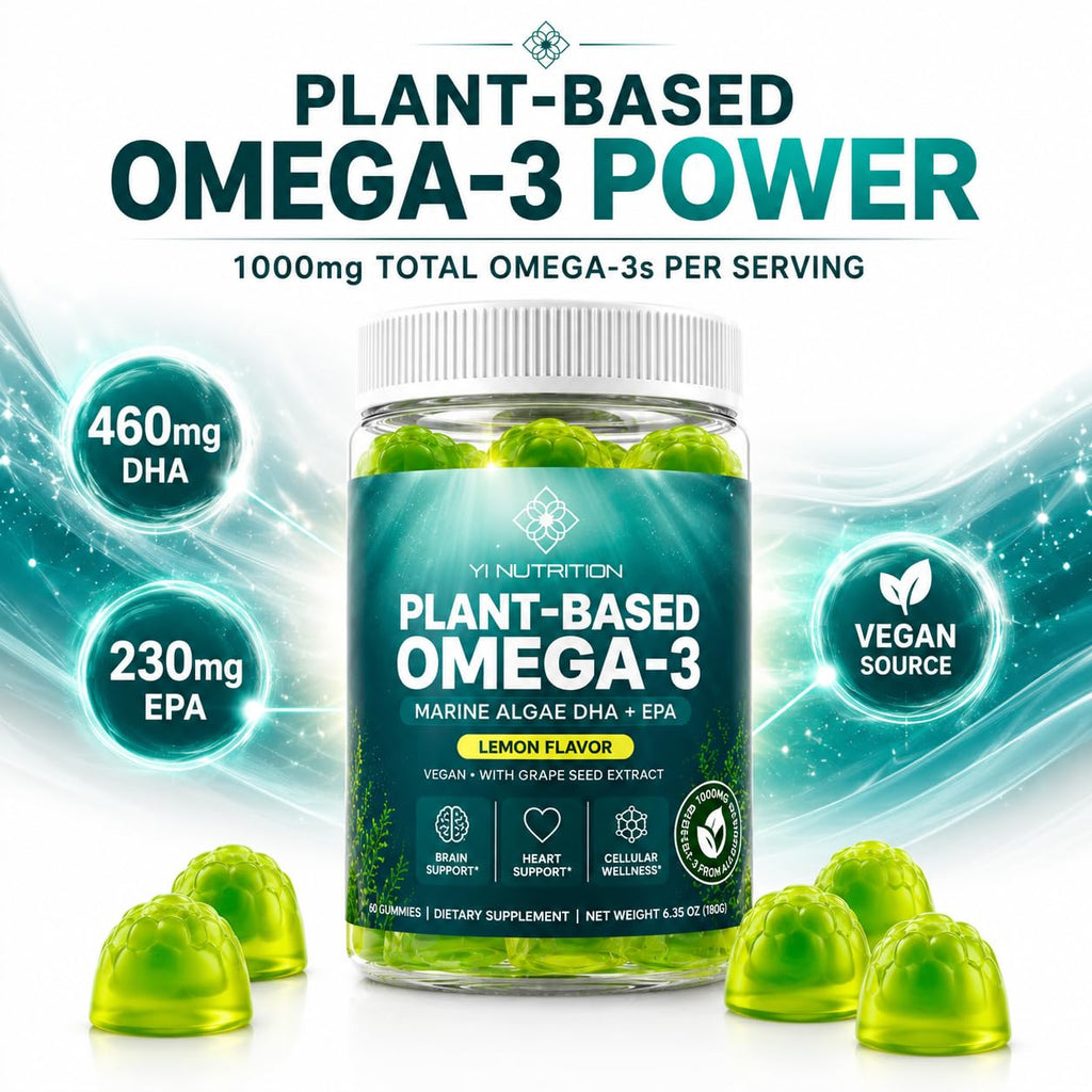 Marine Algae fish oil gummies for brain support