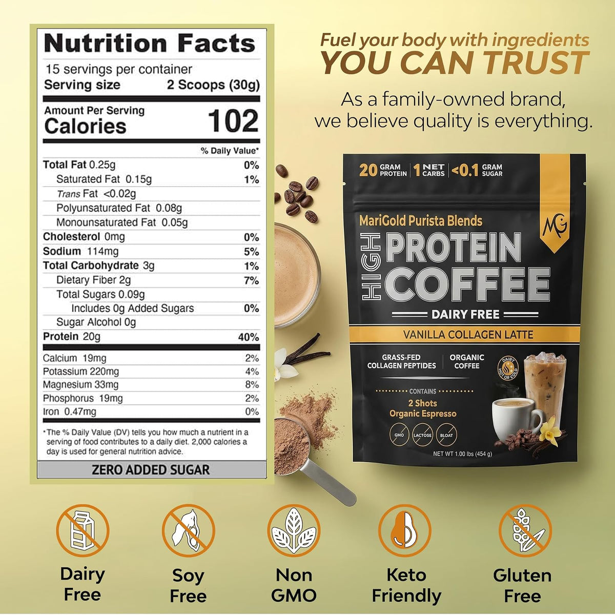 marine collagen coffee for beauty