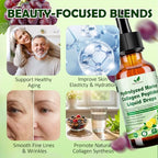 Marine collagen drops for youthful skin