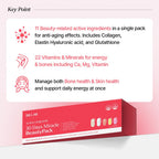 Marine collagen peptides for beauty