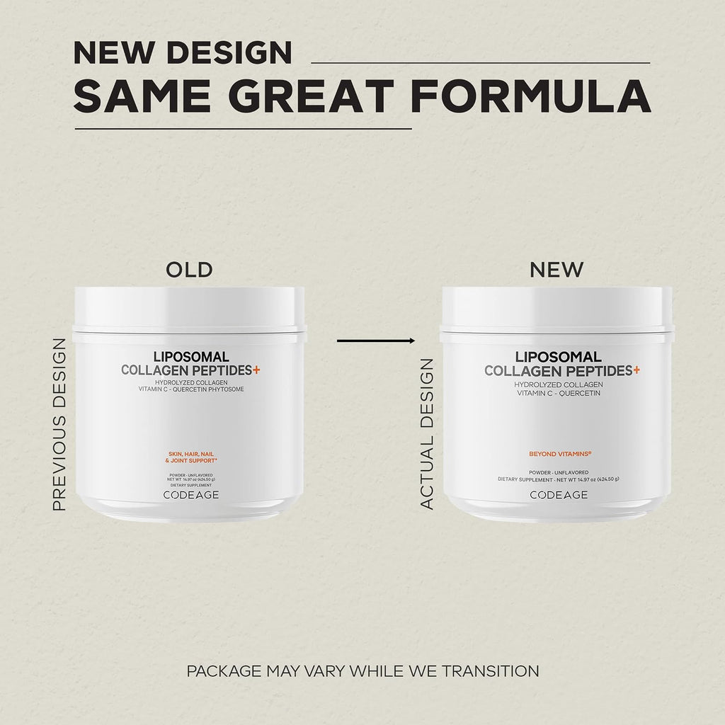 Marine collagen peptides with vitamin C