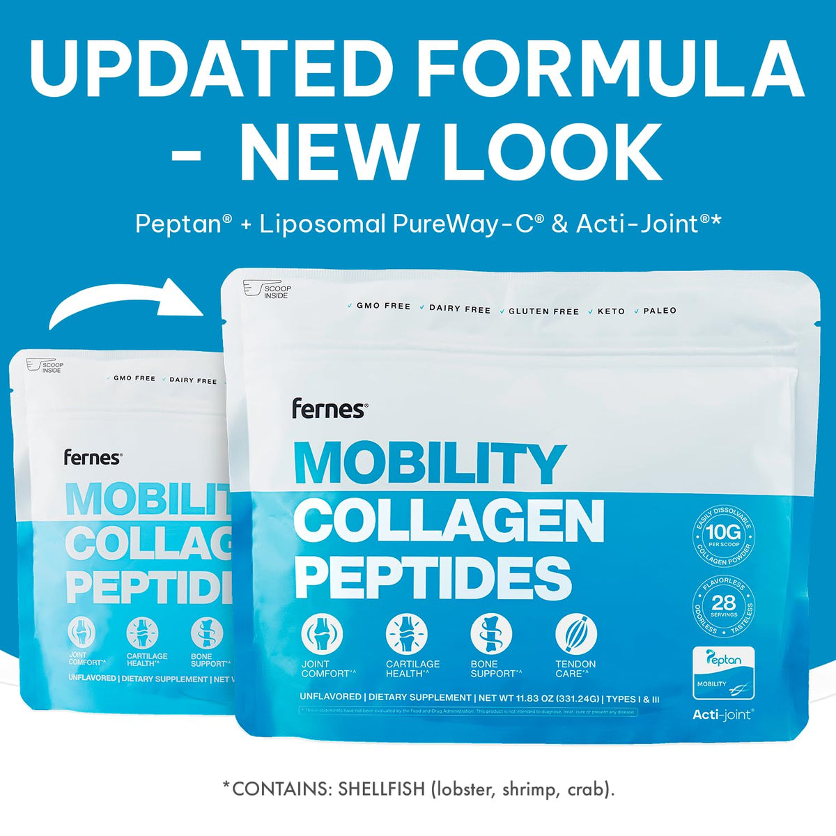 Marine collagen powder for beauty benefits