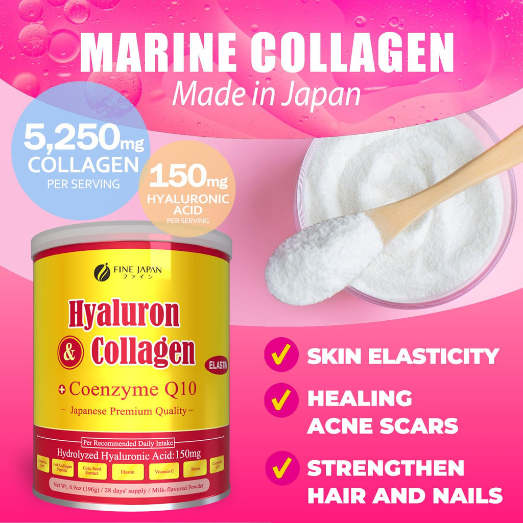 Marine collagen powder with hyaluronic acid