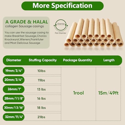 marine collagen sausage casings roll