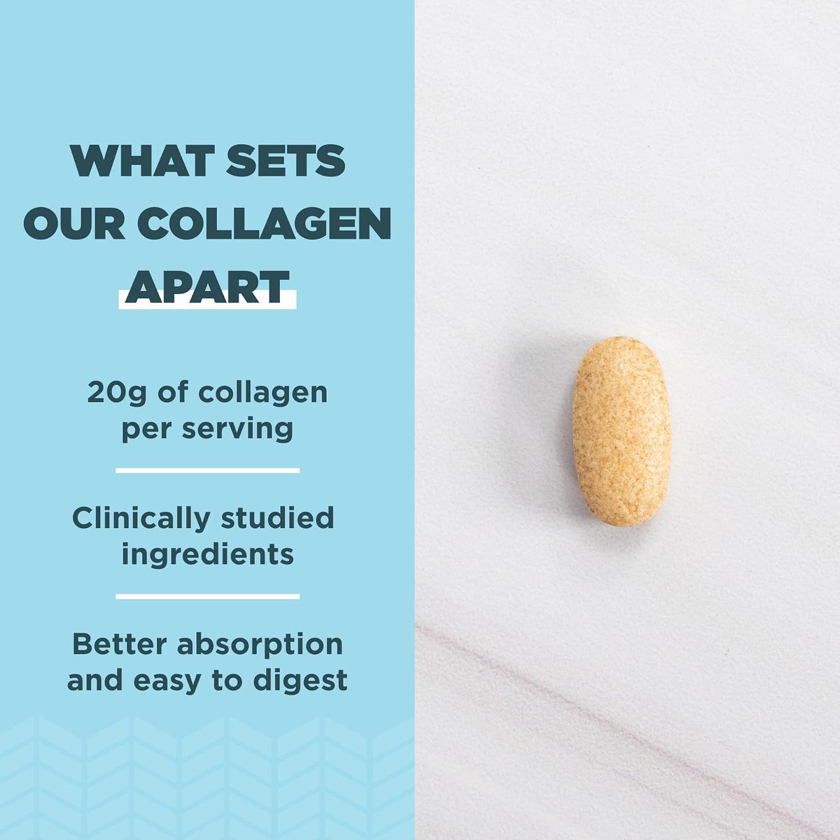 Marine collagen tablets for beauty