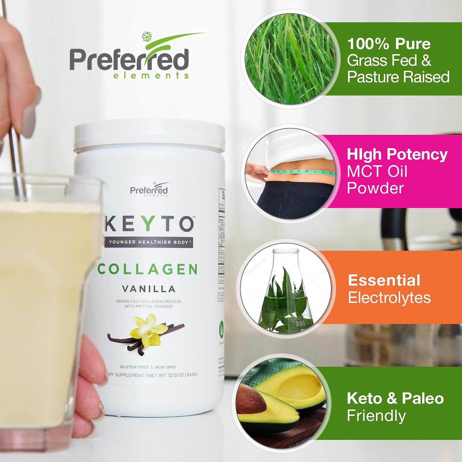 Marine collagen with MCT oil benefits