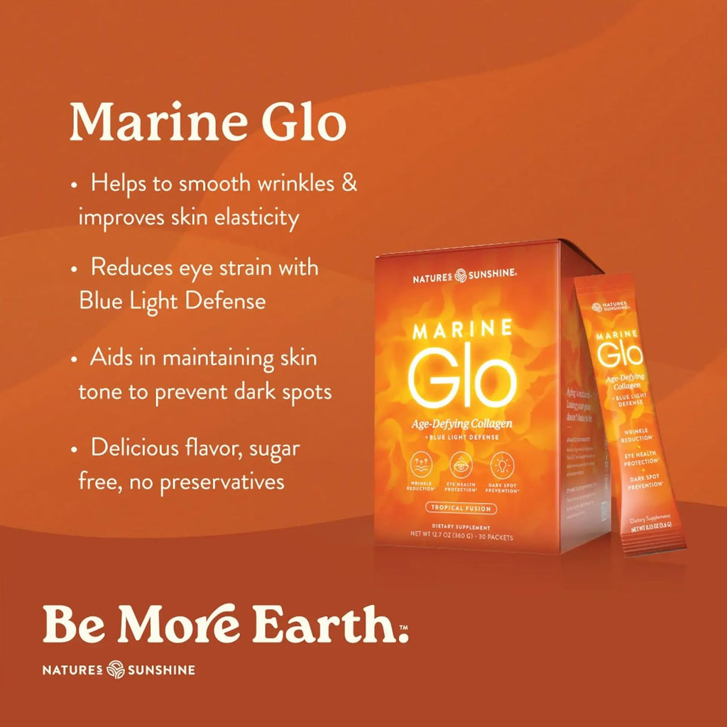 Marine Glo Collagen stick packs convenience