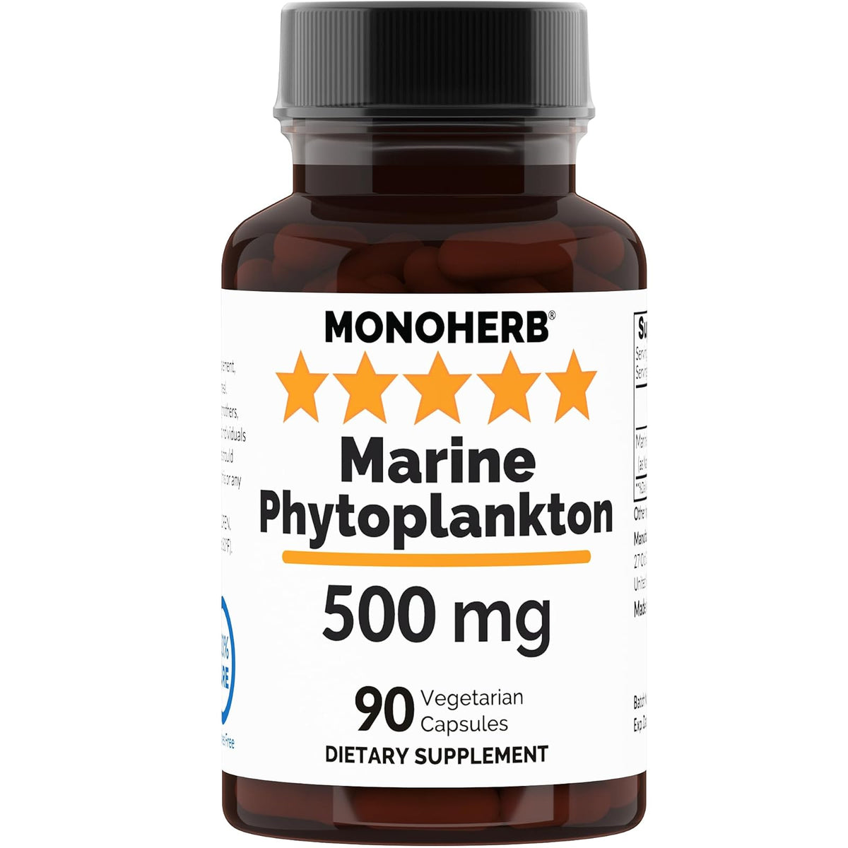 Marine phytoplankton multivitamin capsules