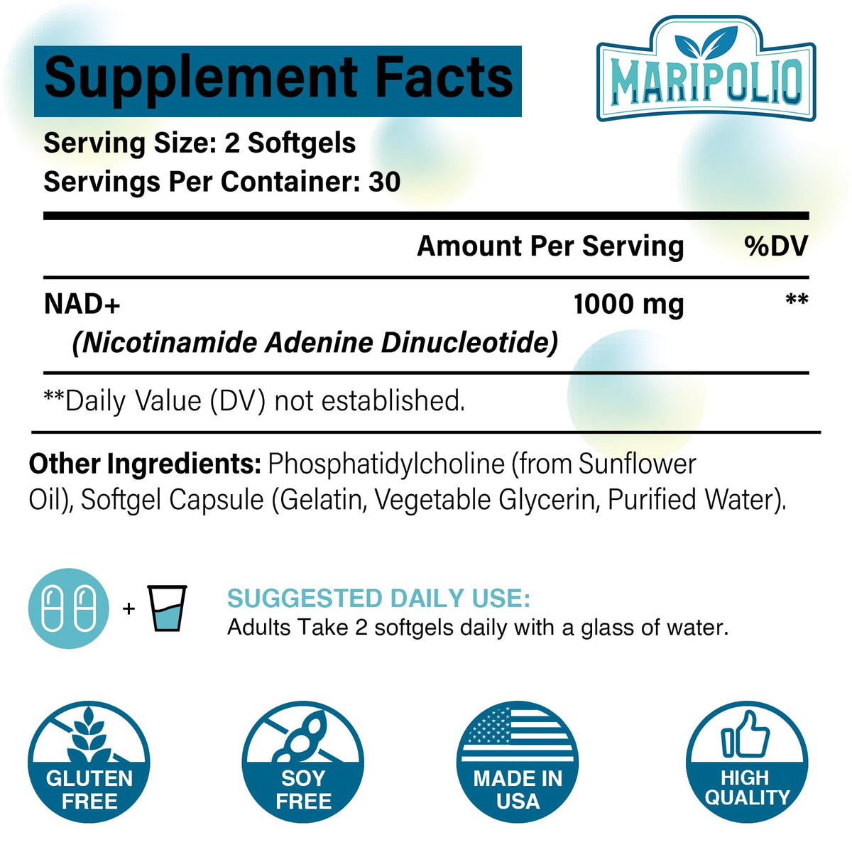 Maripolio vitamin B3 supplement