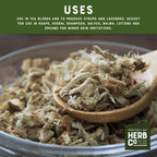 marshmallow root cut for tea brewing