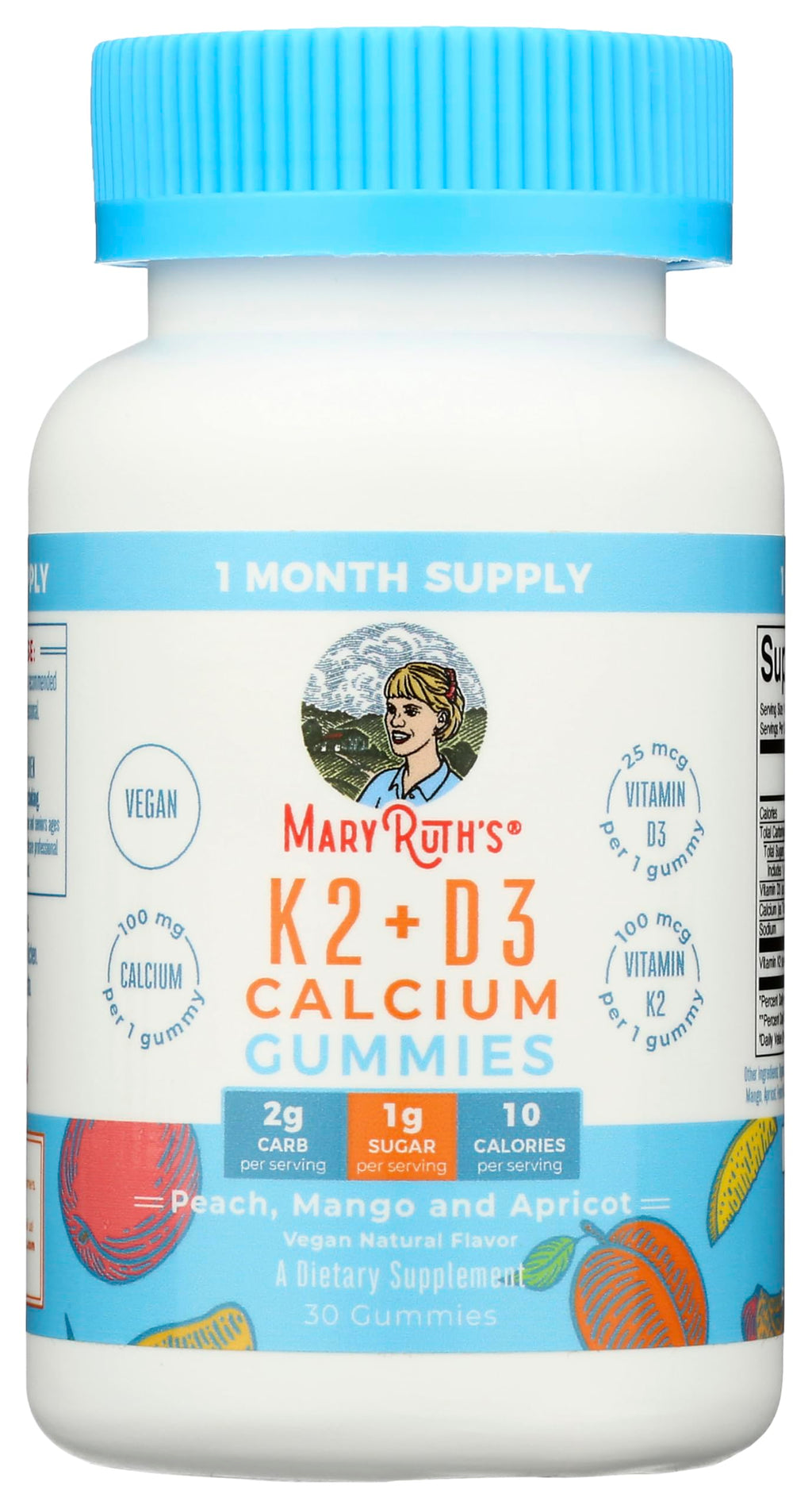 Mary Ruth's calcium gummies for strong bones