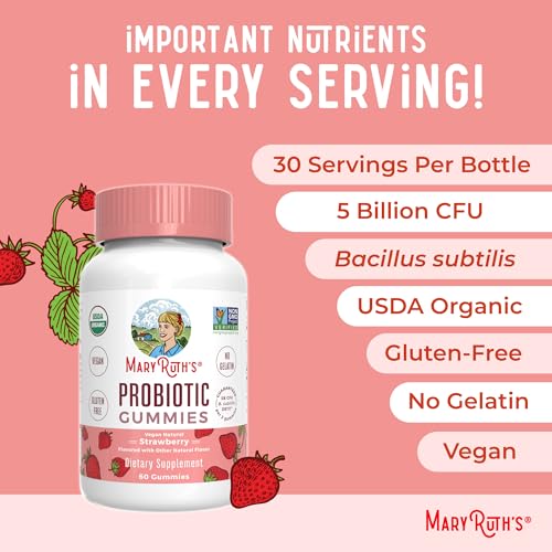 MARYRUTH'S 60 count gummy probiotics