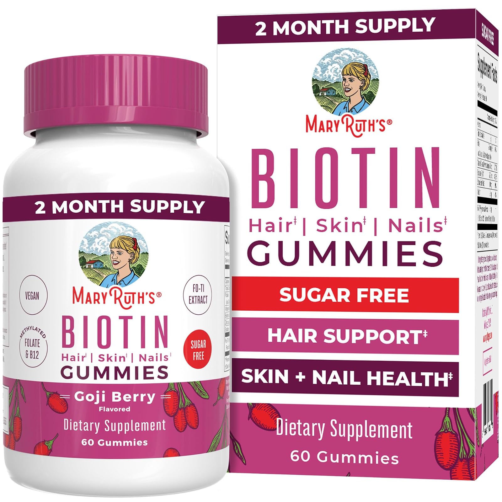MARYRUTH'S Biotin Gummies for hair growth