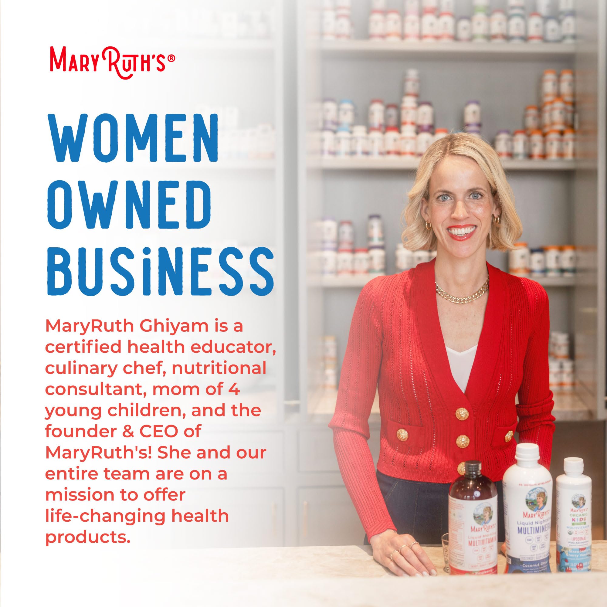 MaryRuth's blended vitamins for family wellness
