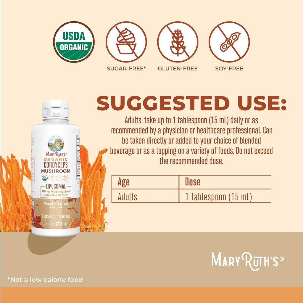 MaryRuth's cordyceps for immune support