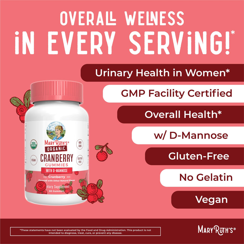 MaryRuth's cranberry gummies for hydration