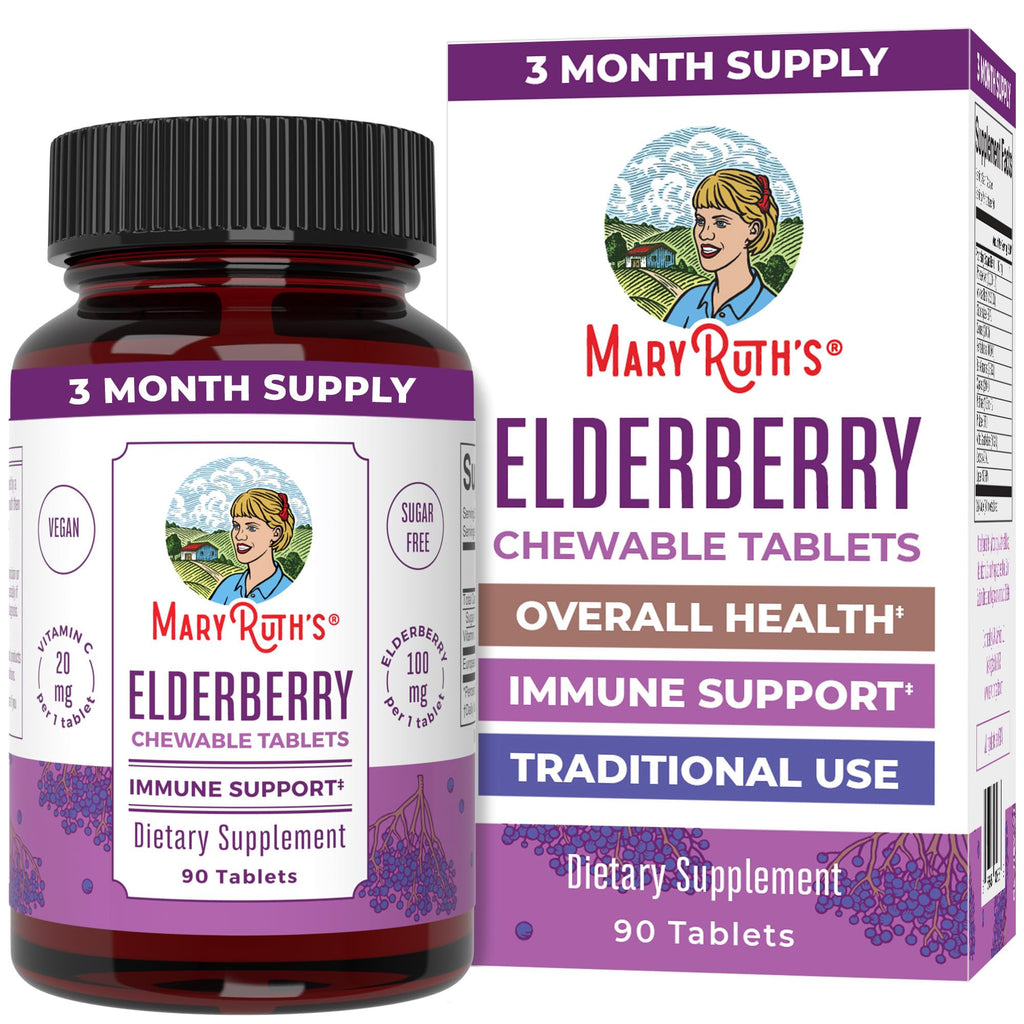 MARYRUTH'S elderberry immune support tablets