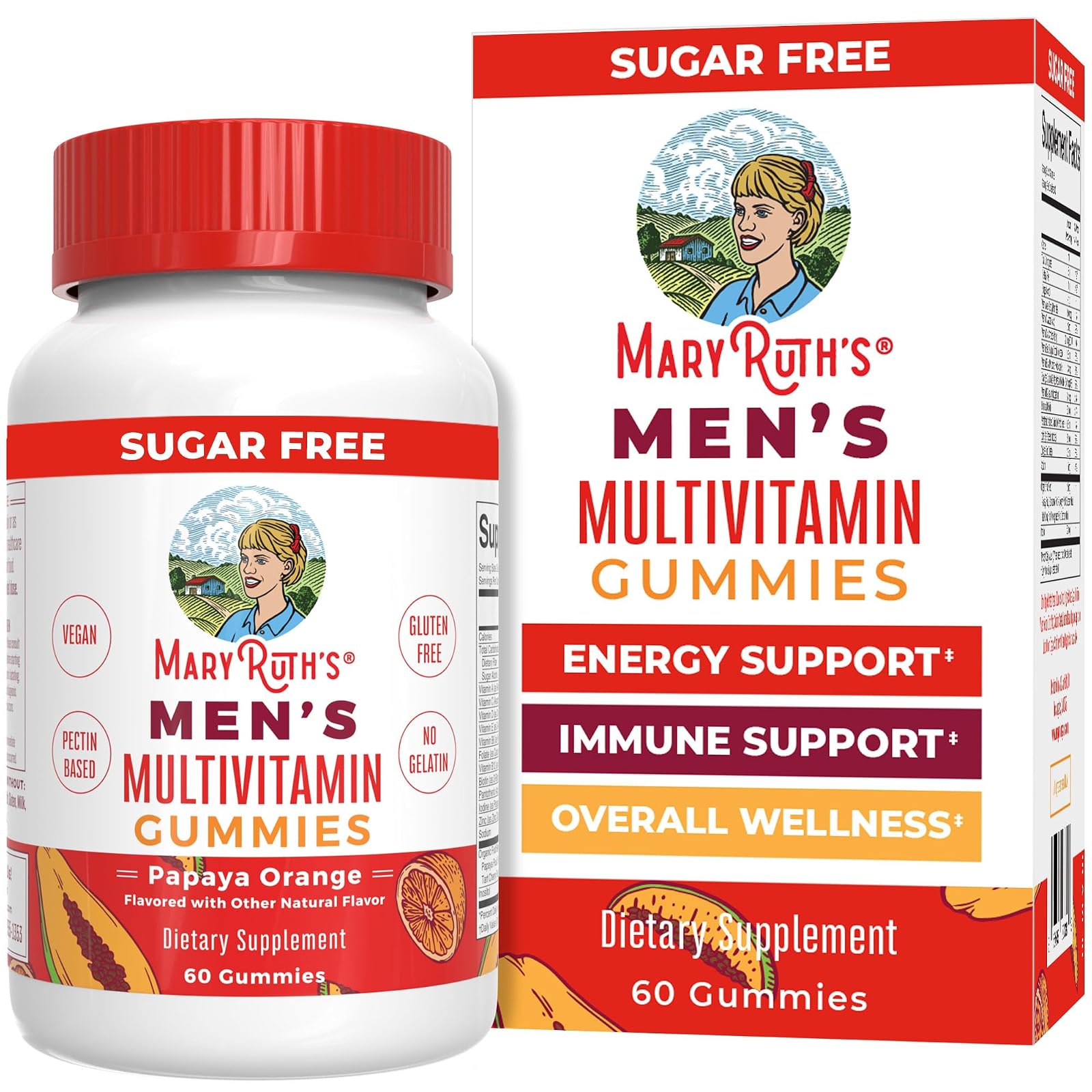 MARYRUTH'S men's multivitamin gummies for energy