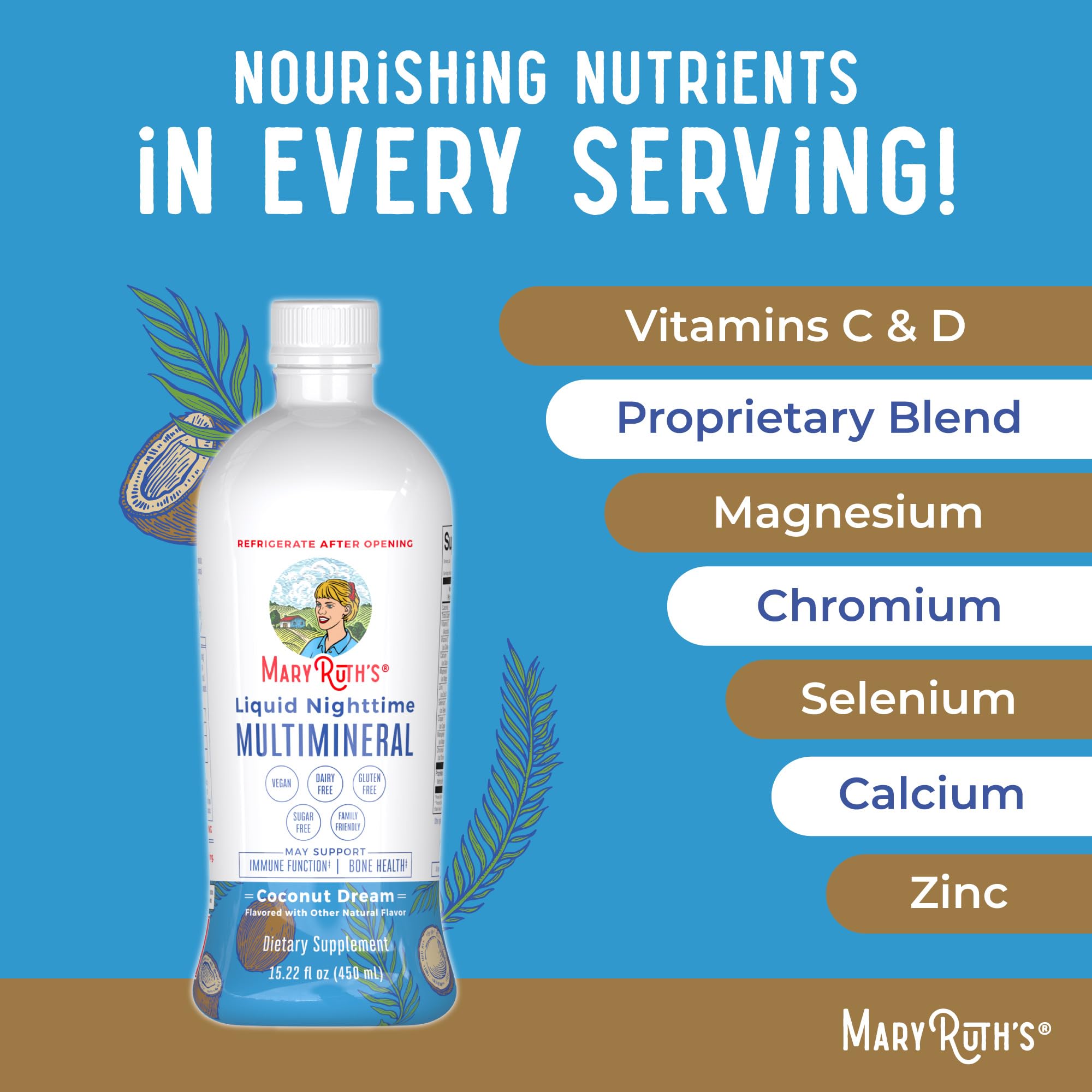MaryRuth's multiminerals for a peaceful sleep