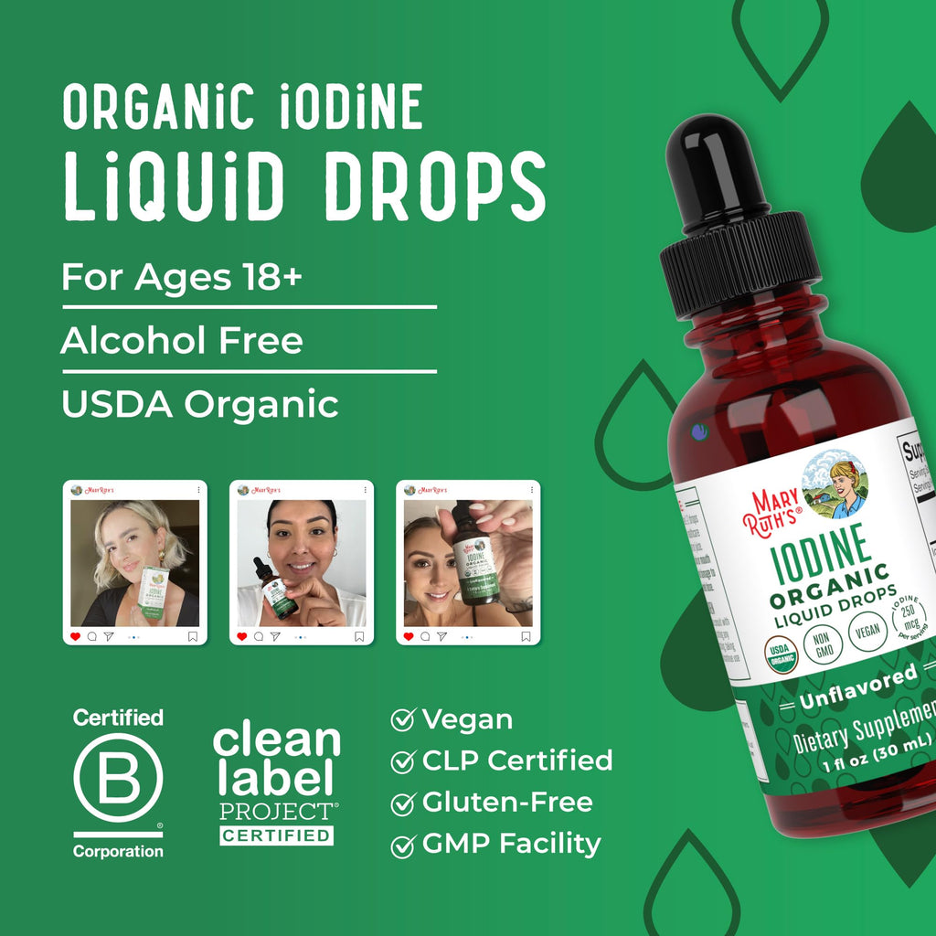 MaryRuth's organic iodine liquid drops