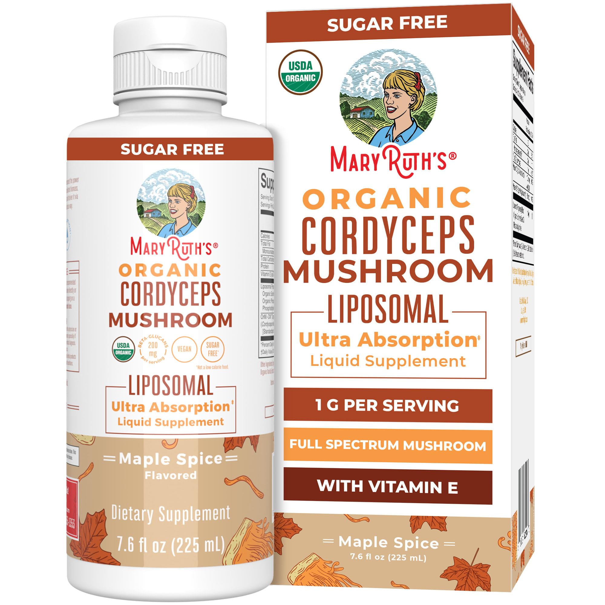 MaryRuth's organic mushrooms supplement