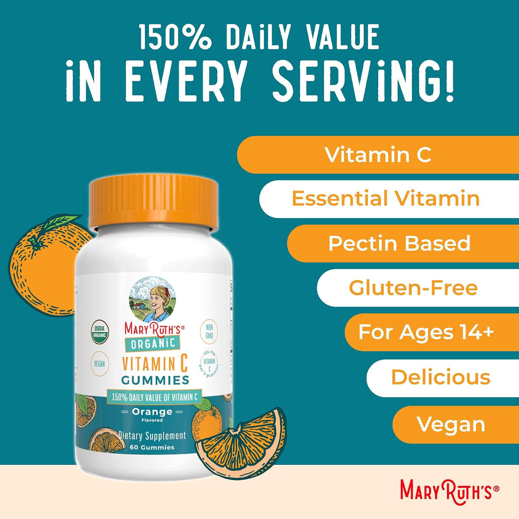MARYRUTH'S vitamin c gummies for daily wellness